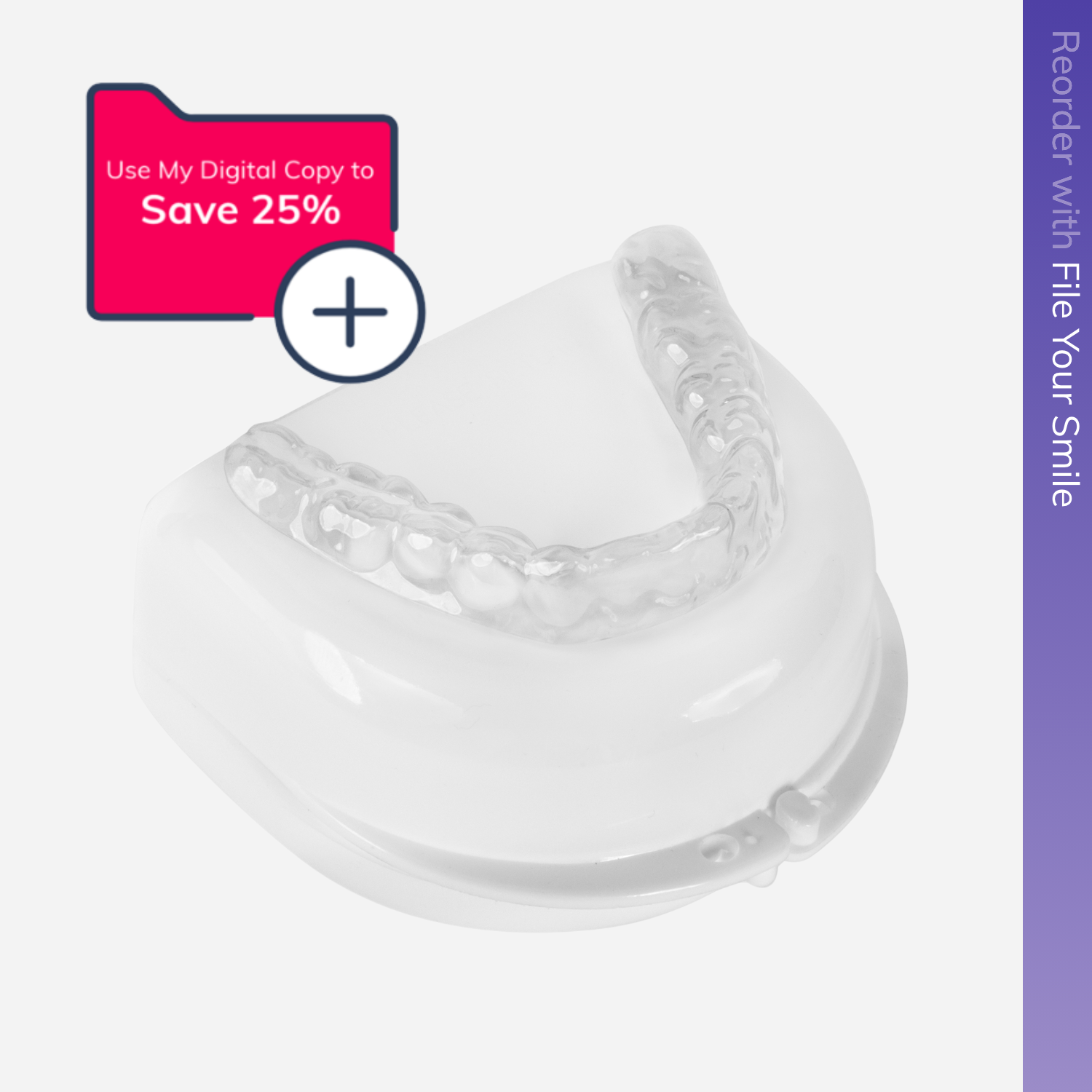 REORDER-Lower Hard-Soft Night Guard (Dual Layer) – ClearRetain